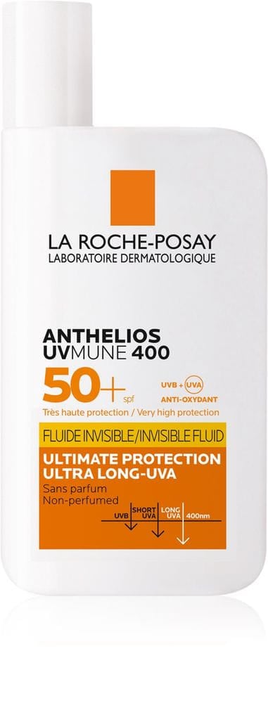 Fluide Invisible Uvmune 400 Sans Parfum Spf50+ 50ml Anthelios La Roche ...